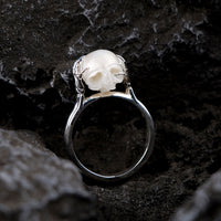 Be A Thinker Pearl Sull Cranium Ring-Belle Juri Statement Ring